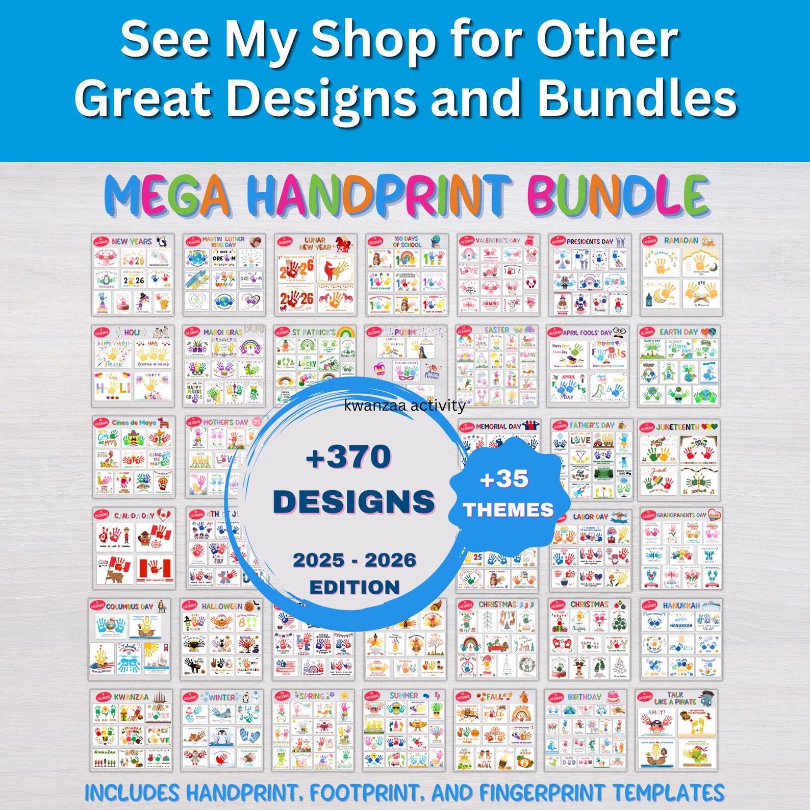 Kwanzaa Handprint Craft, Kwanzaa Handprint Art, Handprint Activity ...