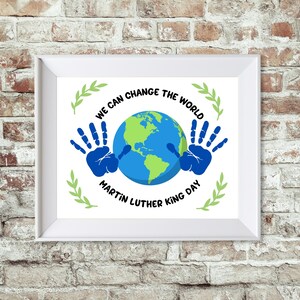 Martin Luther King Handprint Craft, Handprint Art, Printable Activity ...