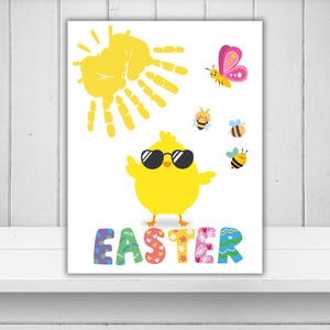 Easter Handprint Craft, Easter Handprint Art, Toddler Handprint ...
