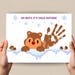 Groundhog Day Handprint Craft, Groundhog Day Handprint Art, Daycare ...