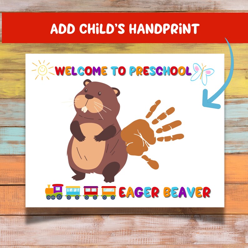 Preschool Handprint Art, Handprint Craft, Preschool Baby Toddler ...