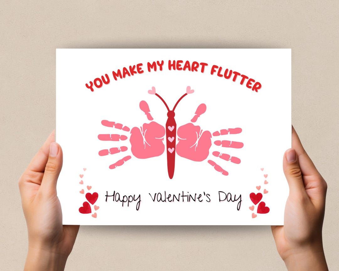 Valentine's Handprint Art , Valentine's Handprint Craft, Handprint ...