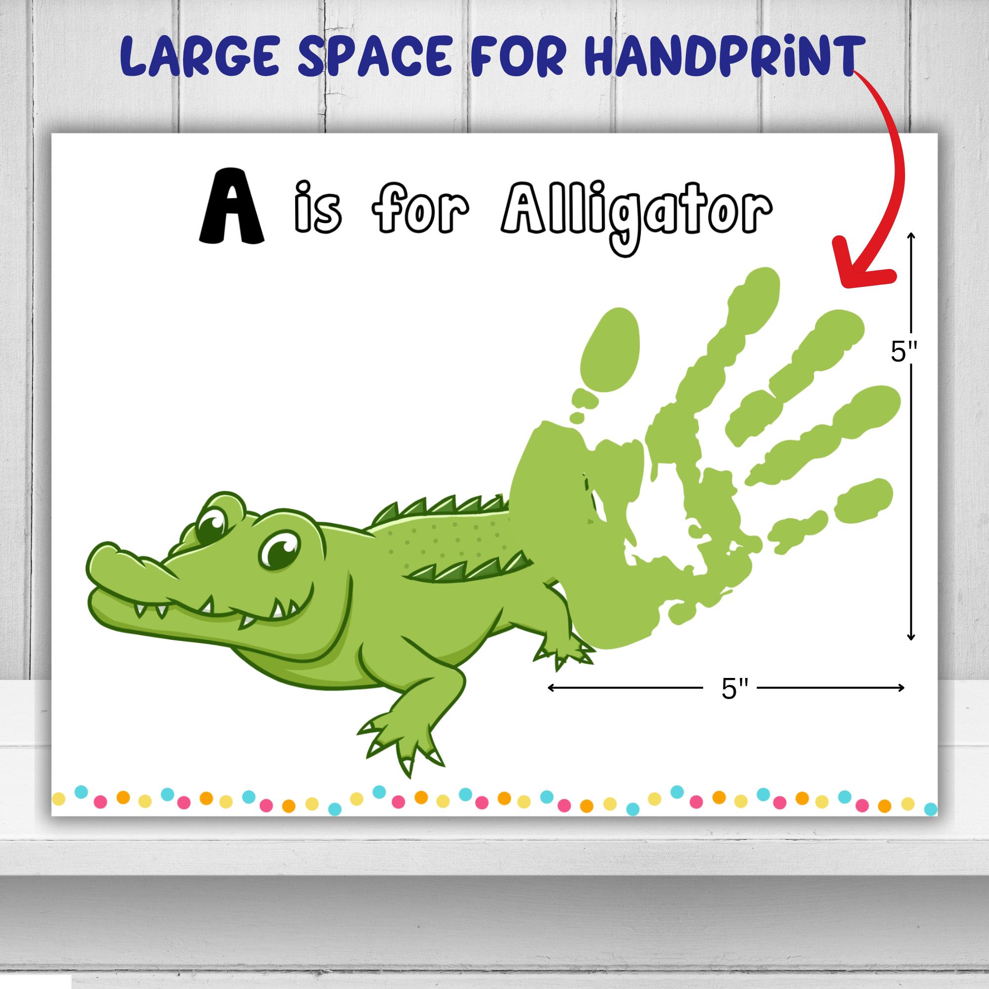 Handprint Alphabet Book, Handprint Craft Bundle, Printable Activity for ...