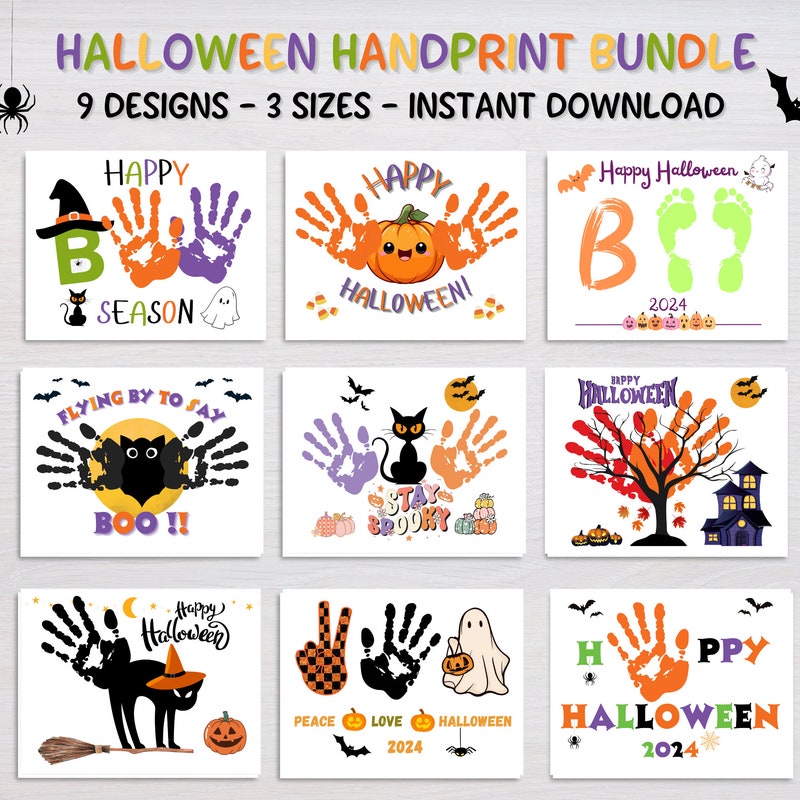 Halloween Handprint Craft - Etsy