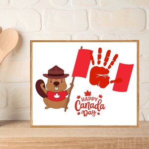 Canada Day Handprint Art, Handprint Craft Activity for Toddler Baby ...