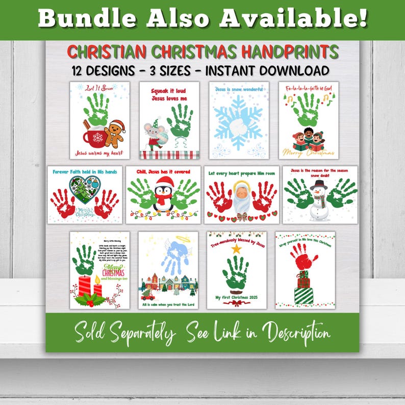 Holiday Handprint Craft, Christmas Handprint Activity, Sunday School ...