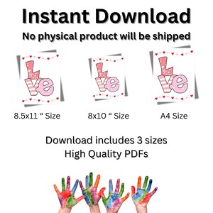 Valentine's Day Handprint Art, Handprint Craft, Love Handprint ...
