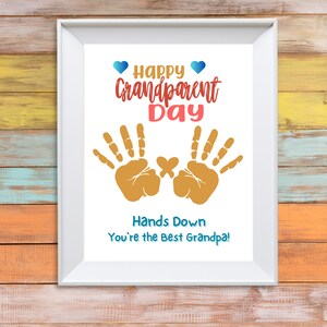Grandparent Handprint Art, Handprint Craft for Babies, Toddlers ...
