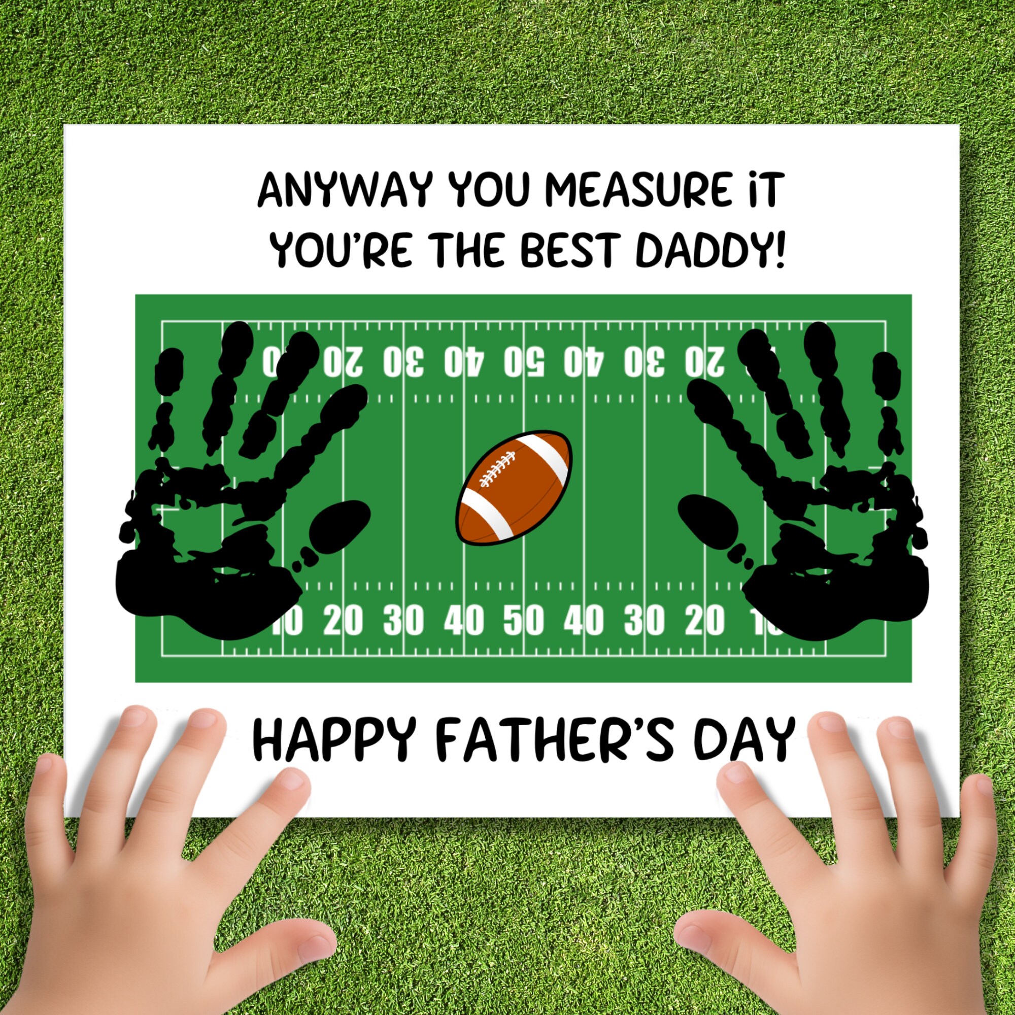 Father's Day Handprint Craft, Preschool Activity, Toddler Handprint ...