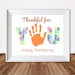 Thanksgiving Handprint and Fingerprint Art, Thanksgiving Craft ...