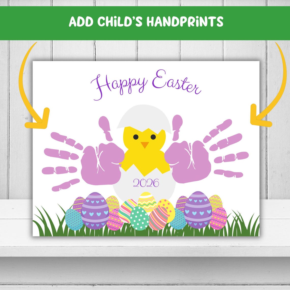 Easter Handprint Craft, Handprint Art, Easter Keepsake, Baby Handprint ...