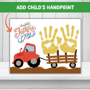 Father's Day Handprint Craft, Preschool Activity, Toddler Handprint ...