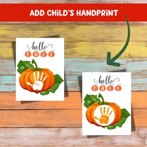 Fall Handprint Art, Autumn Handprint Craft, Toddler Handprint ...