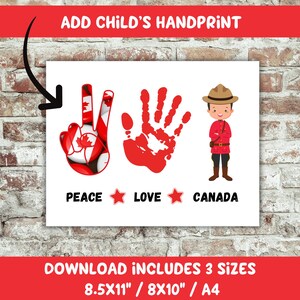 Canada Day Handprint Bundle, Handprint Craft, Preschool Handprint ...