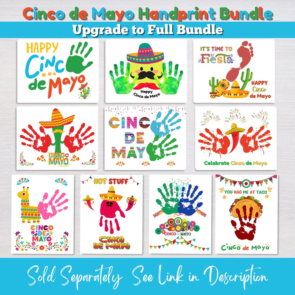 Cinco De Mayo Handprint Art, Handprint Craft, Toddler Handprint ...