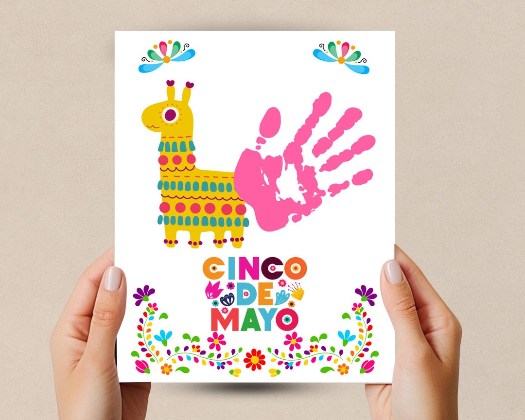 Cinco De Mayo Handprint Art, Handprint Craft, Pinata Handprint, Baby ...
