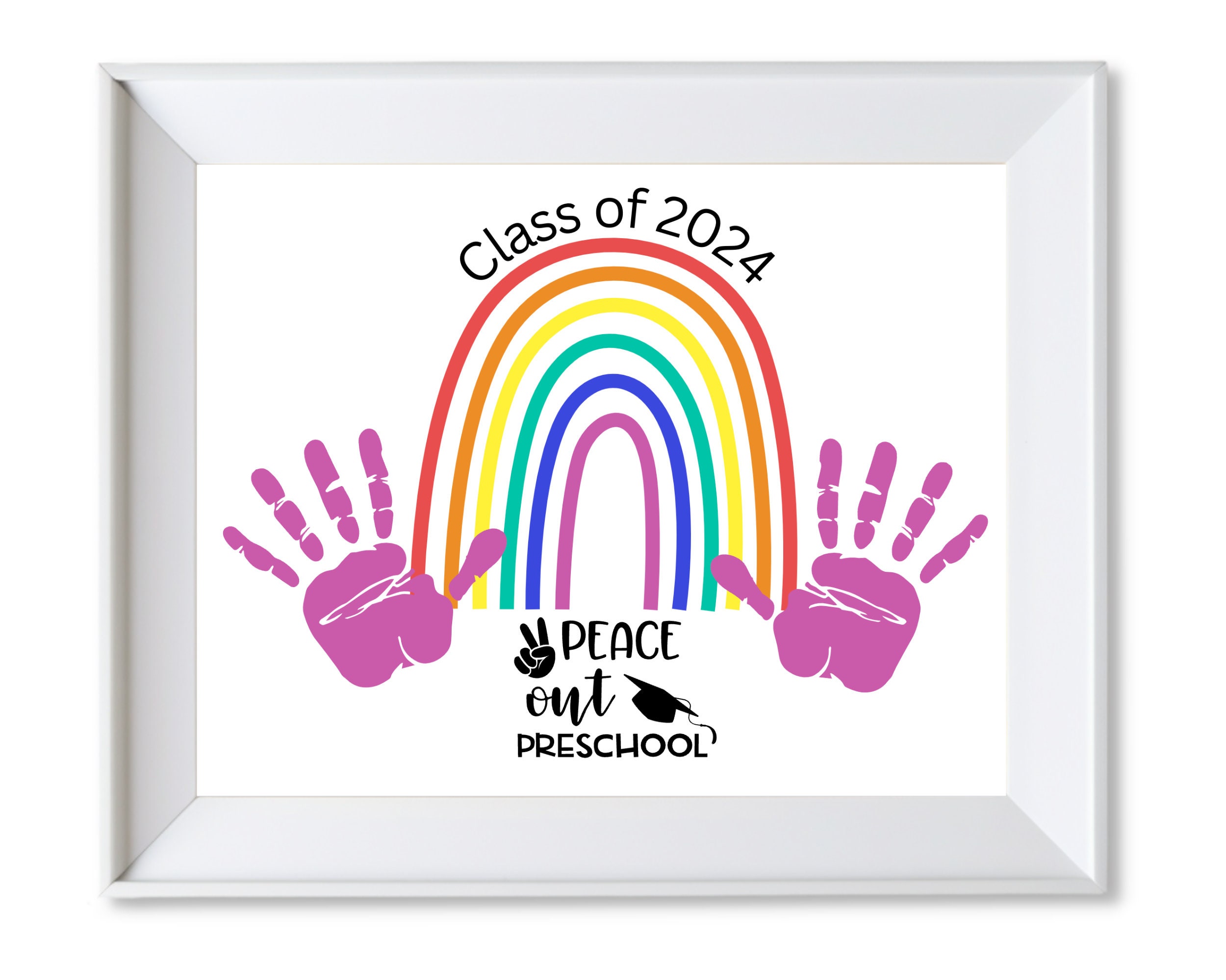 Preschool Handprint Art Craft, Last Day of Preschool, Preschool ...