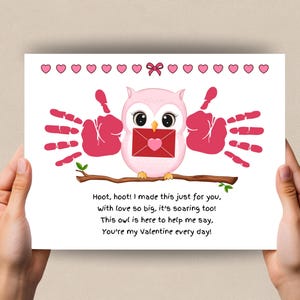 Valentines Day Handprint Art , Valentines Day Handprint Craft ...