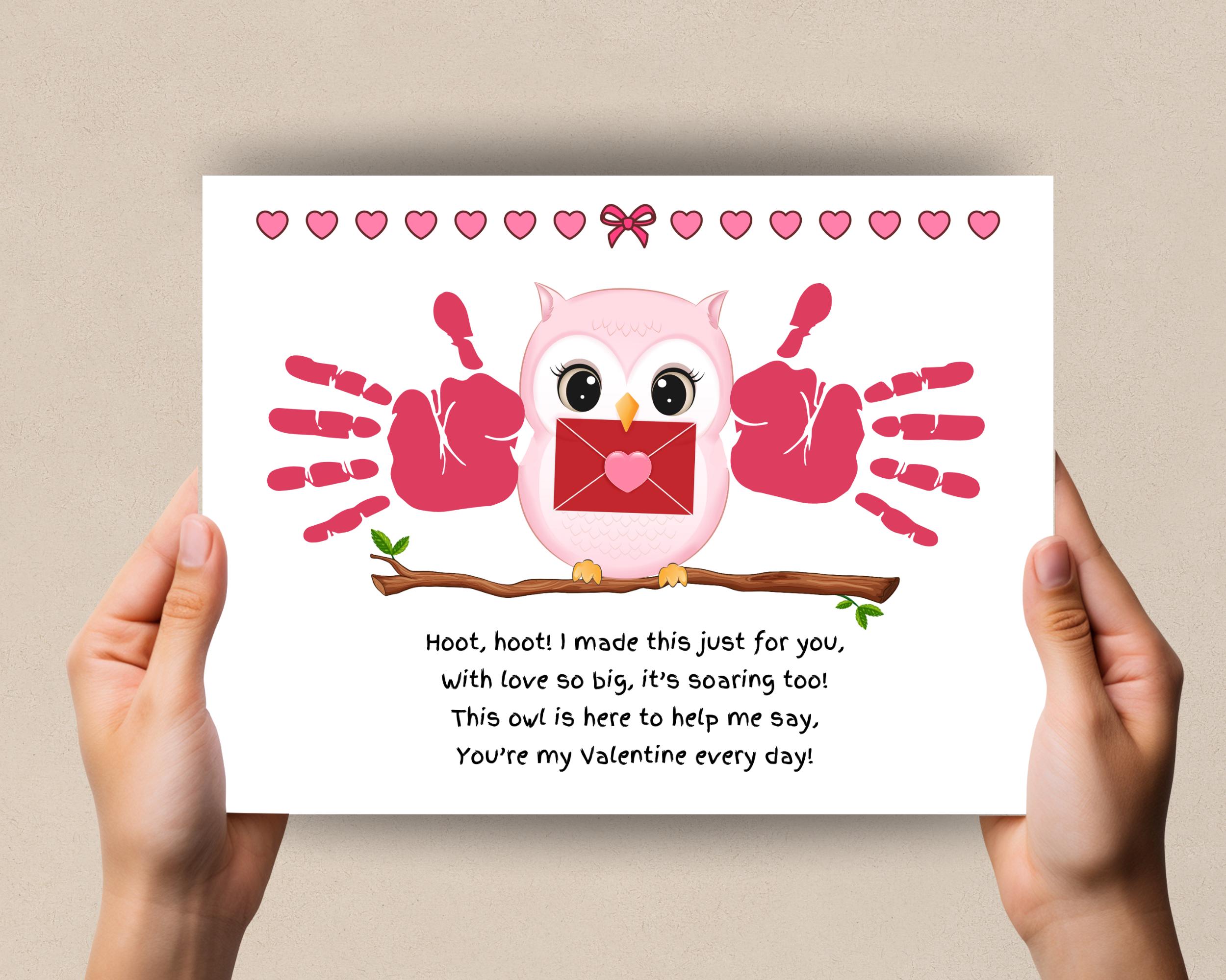 Valentines Day Handprint Art , Valentines Day Handprint Craft ...