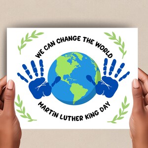 Martin Luther King Handprint Craft, Handprint Art, Printable Activity ...