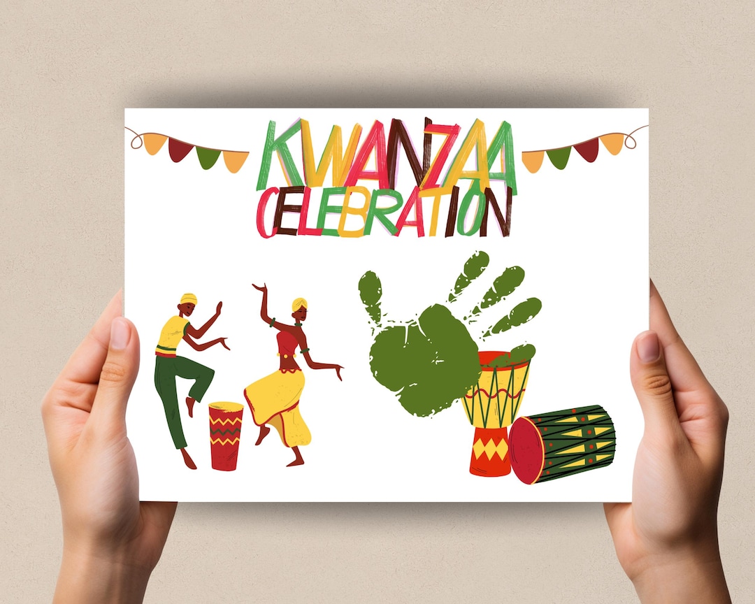 Kwanzaa Handprint Craft, Kwanzaa Celebration Handprint Art, Handprint ...