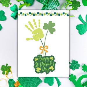 St. Patrick's Day Handprint Craft, St Patrick's Day Handprint Activity ...