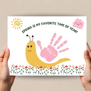 Spring Handprint Craft, Spring Handprint Art, Handprint Activity, Baby ...