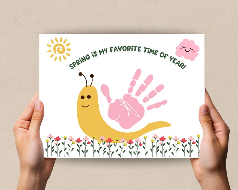 Spring Handprint Craft, Spring Handprint Art, Handprint Activity, Baby ...