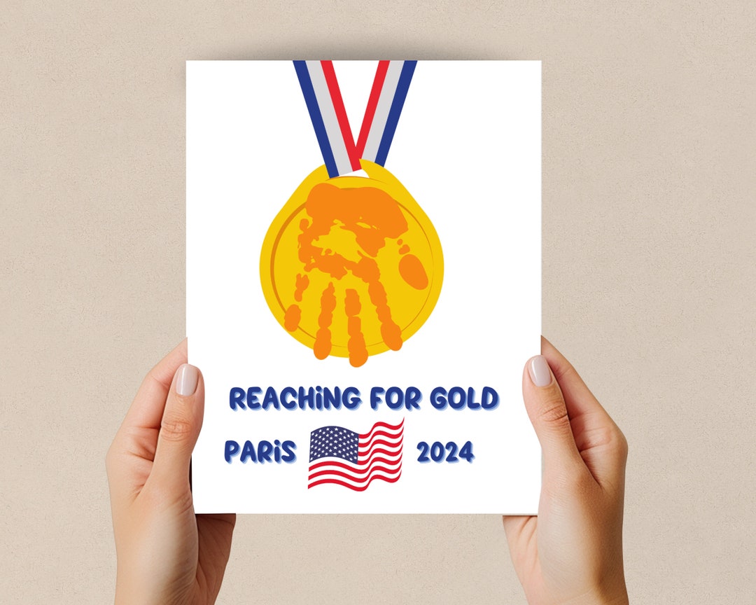 Summer Olympic Handprint Art, Handprint Gold Medal Craft for Babies ...