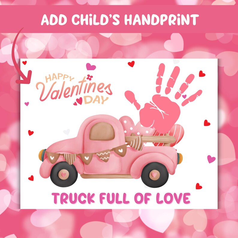 Valentines Day Handprint Art , Valentines Day Handprint Craft ...