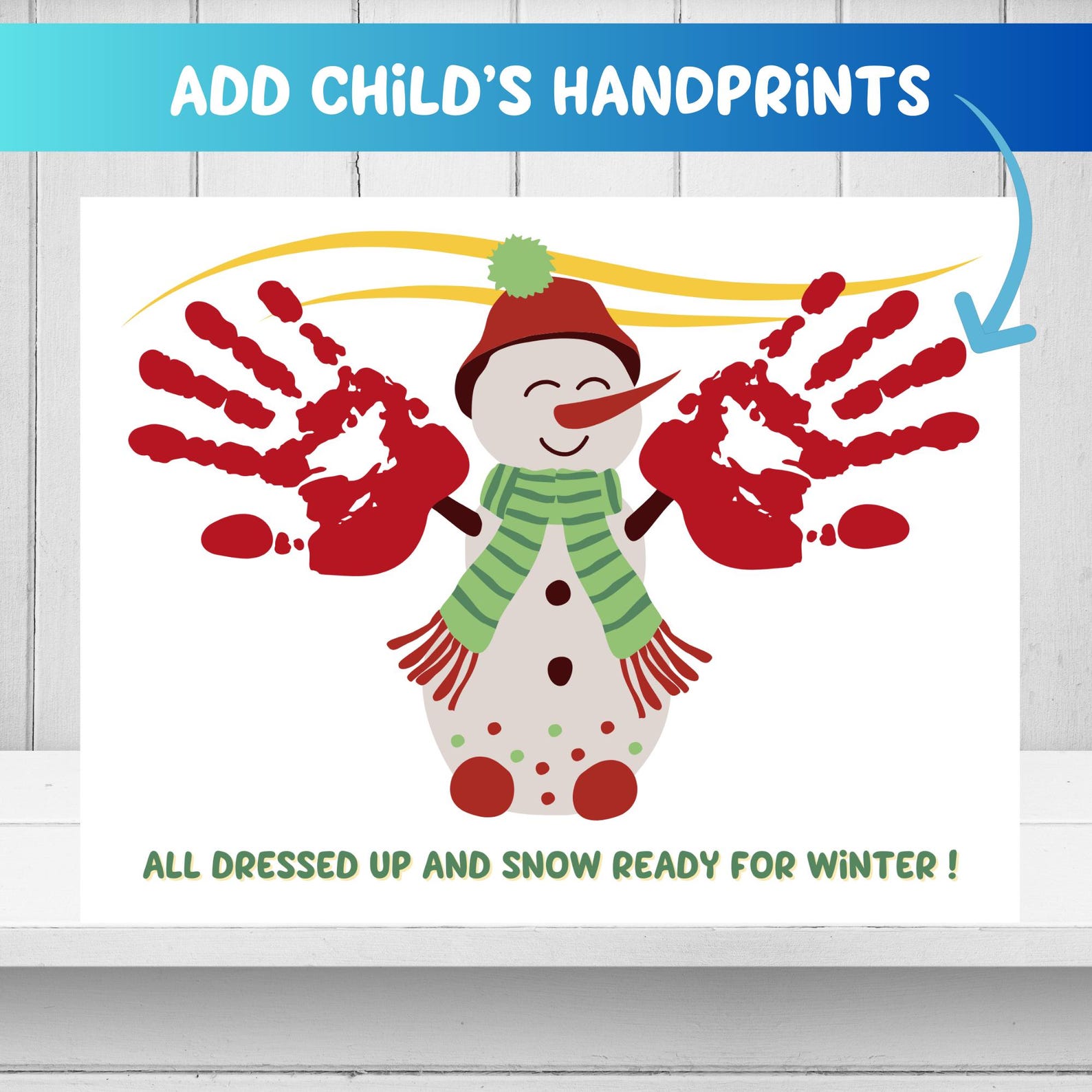Winter Snowman Handprint Craft, Winter Handprint Art, Handprint ...