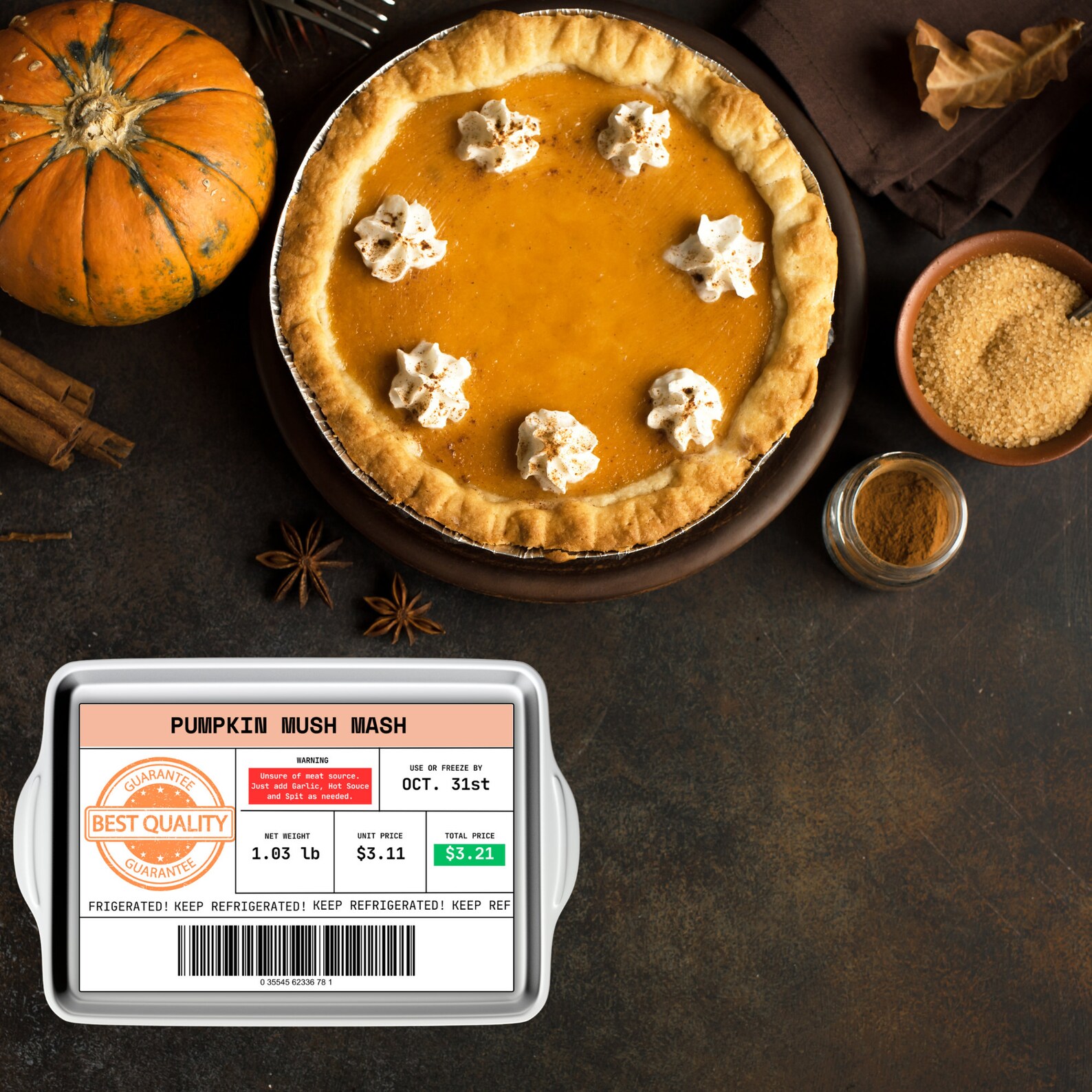 Halloween Meat Label, Fake Meat Label, Funny Fake Labels, Halloween ...