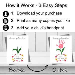Grandparents Day Handprint, Feliz Día De Los Abuelos Handprint Craft ...