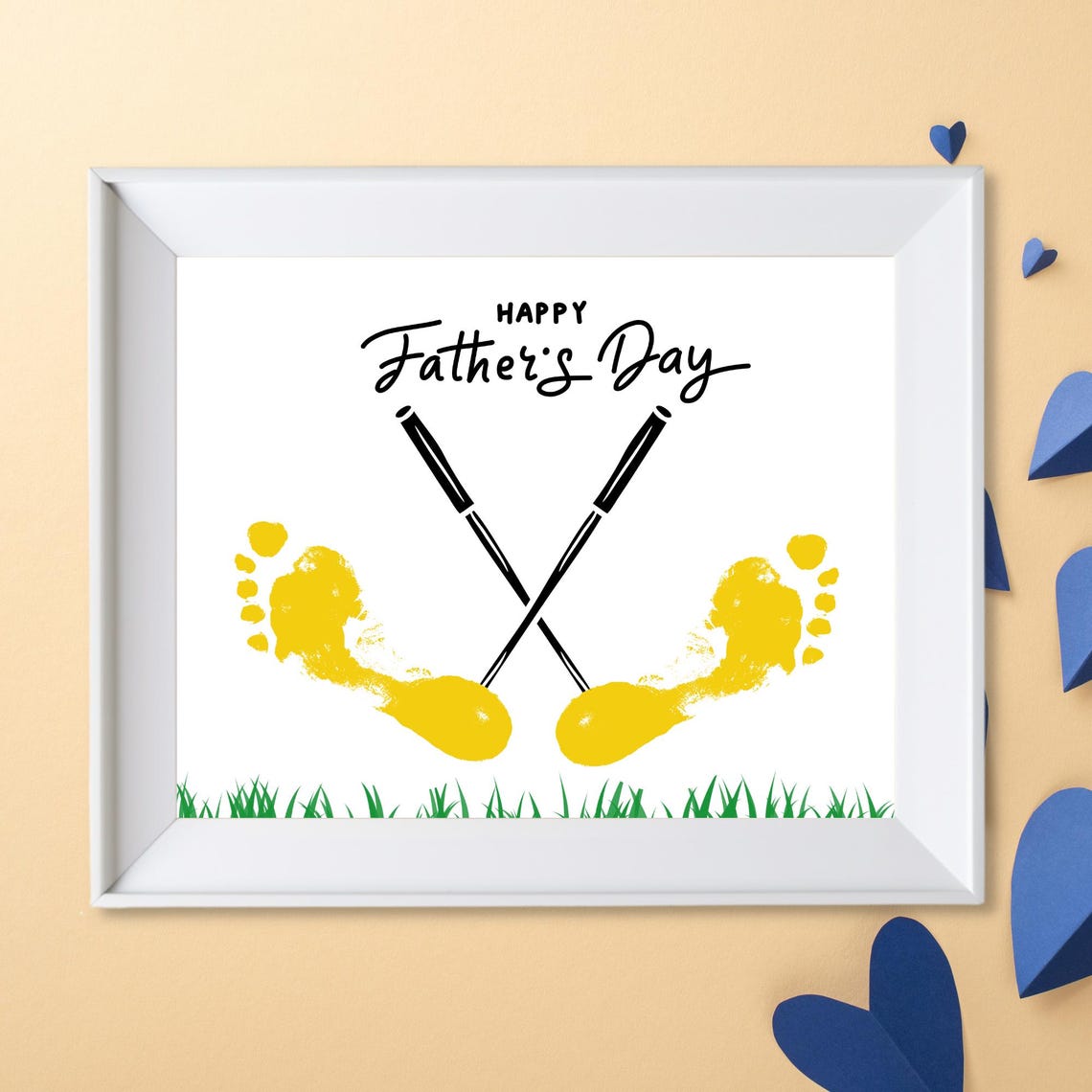 Father's Day Handprint Craft, Preschool Activity, Toddler Footprint ...