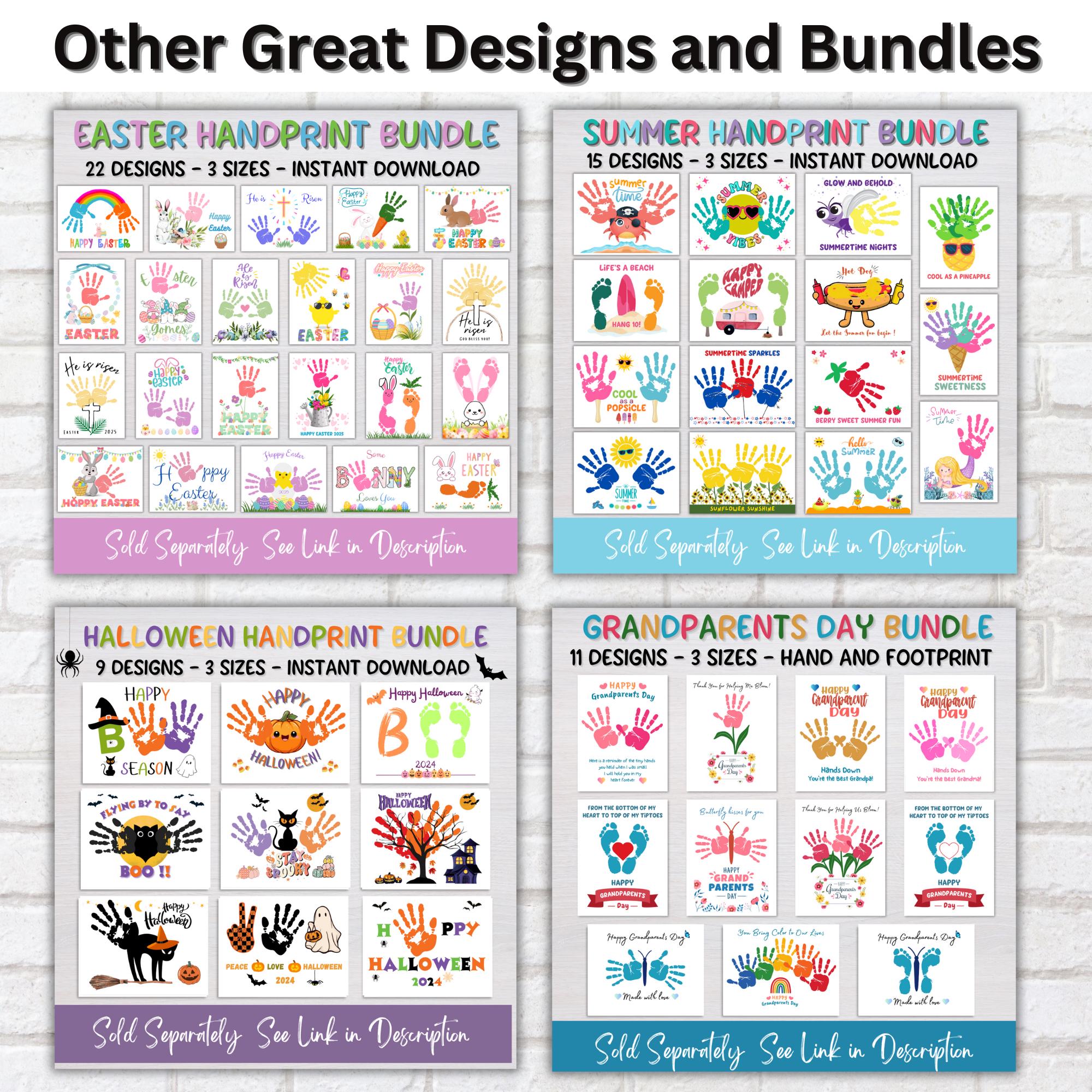 Spring Handprint Craft, Spring Keepsake Handprint, Spring Handprint ...