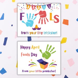 April Fools' Day Handprint Bundle, Handprint Craft, Preschool Handprint ...