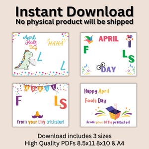 April Fools' Day Handprint Bundle, Handprint Craft, Preschool Handprint ...