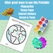 Earth Day Dot Marker Coloring Page for Preschoolers. Earth Day Earth ...