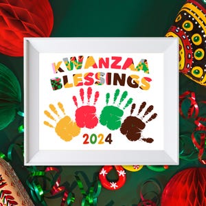 Kwanzaa Handprint Craft, Kwanzaa Handprint Art, Handprint Activity ...