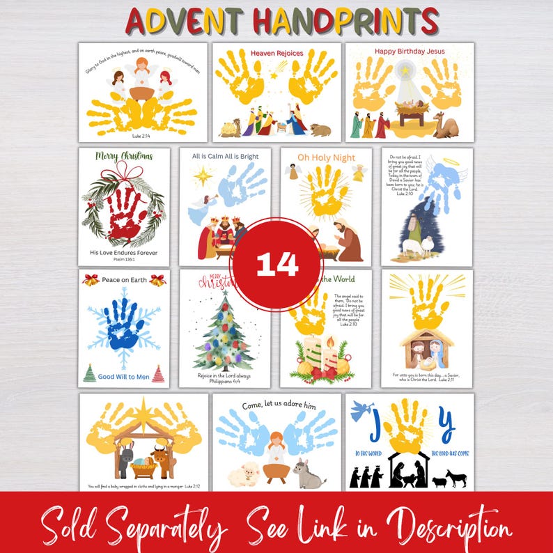 Nativity Handprint Art, Christian Handprint, Sunday School Activity ...