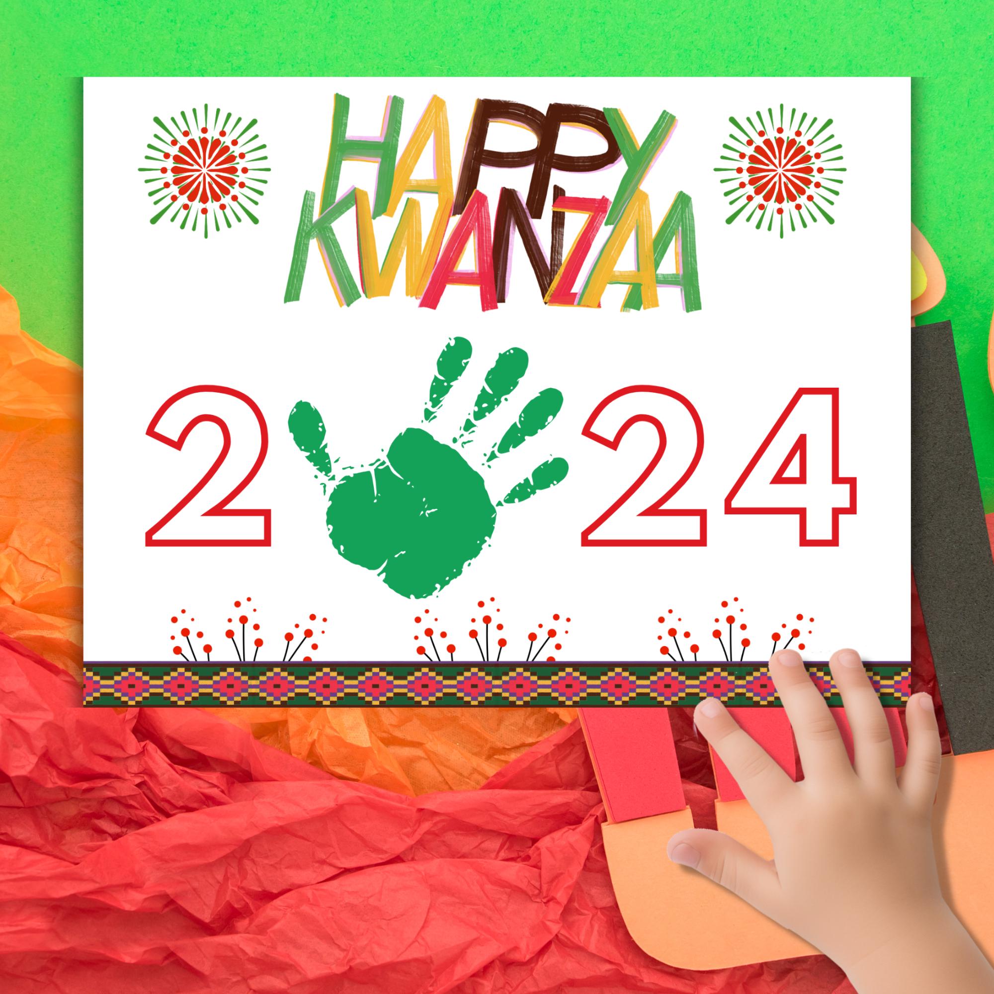 Kwanzaa Handprint Craft, Kwanzaa Handprint Art, Handprint Activity ...