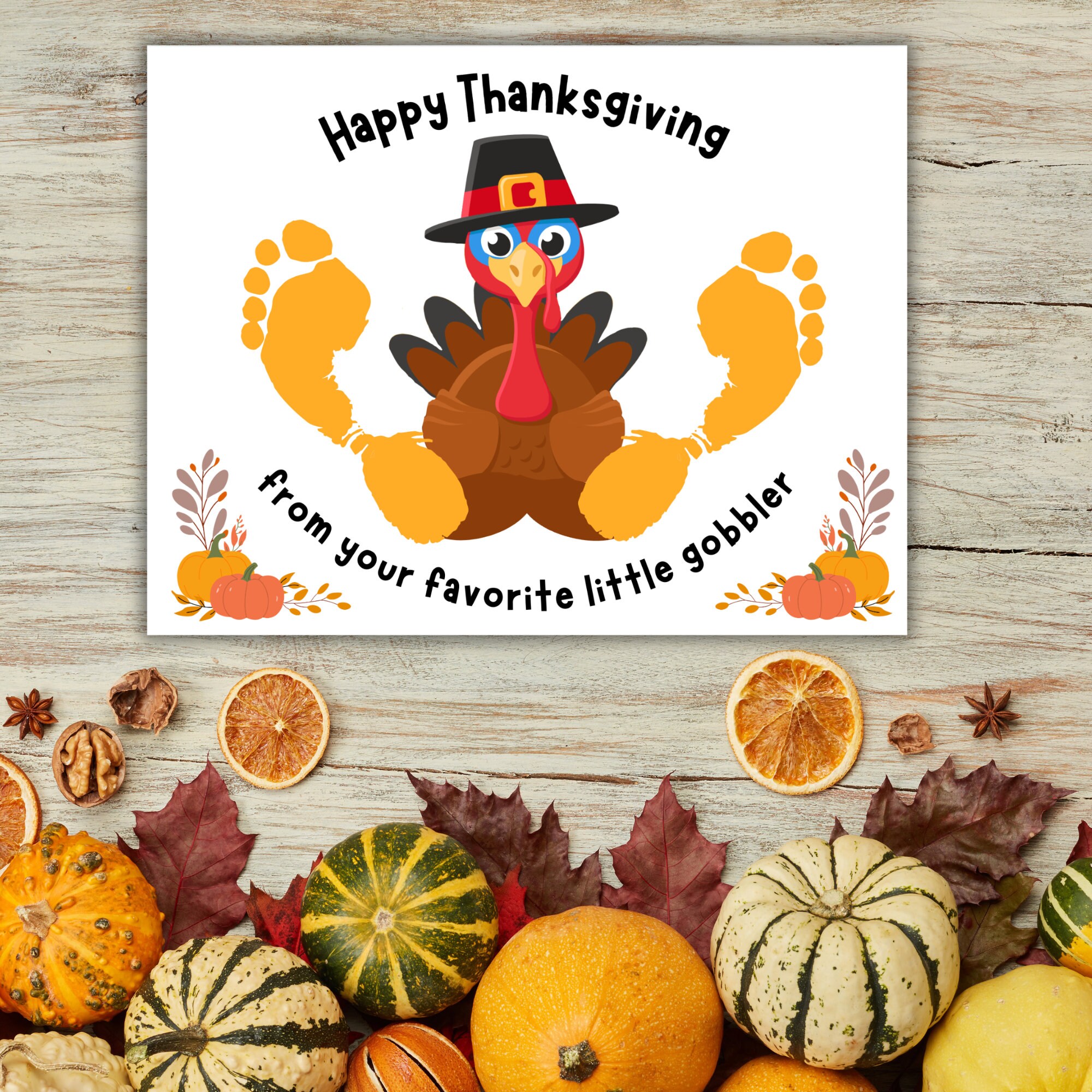 Thanksgiving Handprint Craft, Preschool Activity Baby Toddler ...