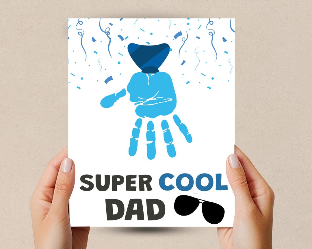 Father's Day Handprint Craft, Preschool Activity, Toddler Handprint ...