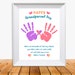 Grandparent's Day Handprint Art, Preschool Handprint Craft Activity for ...