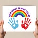 LGBTQ Handprint Art, Handprint Craft Love Comes in Many Colors LGBT ...