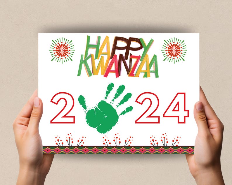 Kwanzaa Handprint Craft, Kwanzaa Handprint Art, Handprint Activity ...
