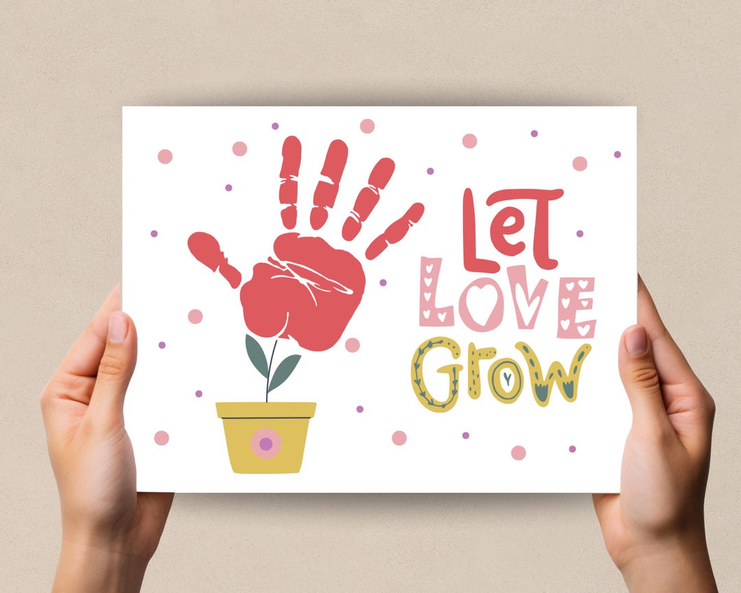 Spring Handprint Craft, Spring Handprint Art, Handprint Activity, Baby ...