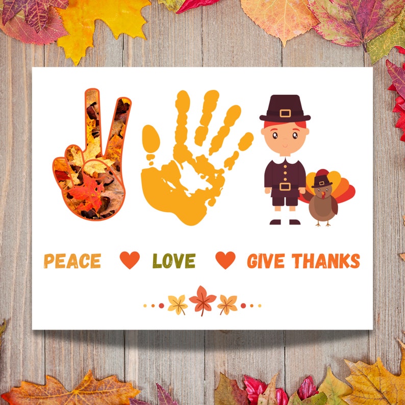 Thanksgiving Handprint Craft, Handprint Art, Preschool Activity for ...