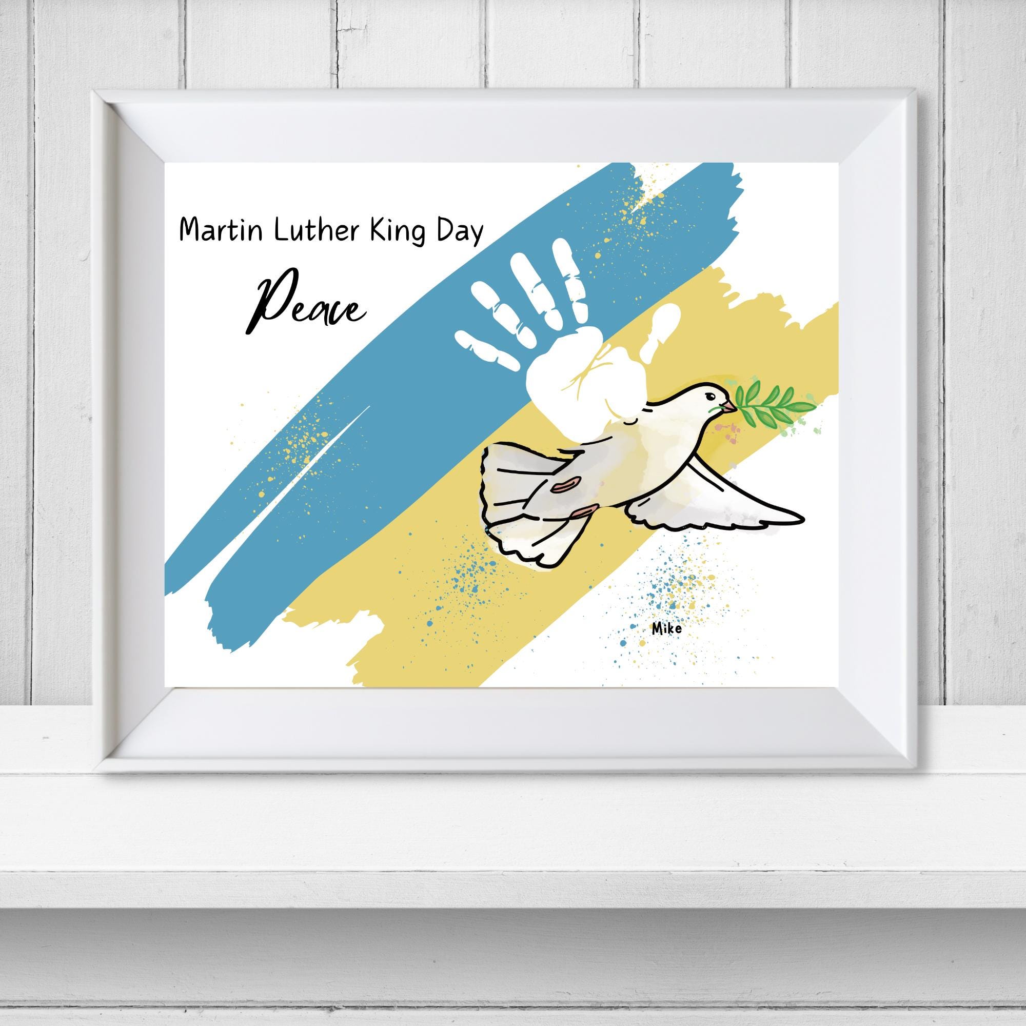 Martin Luther King Handprint Art, Handprint Craft, Printable Activity ...