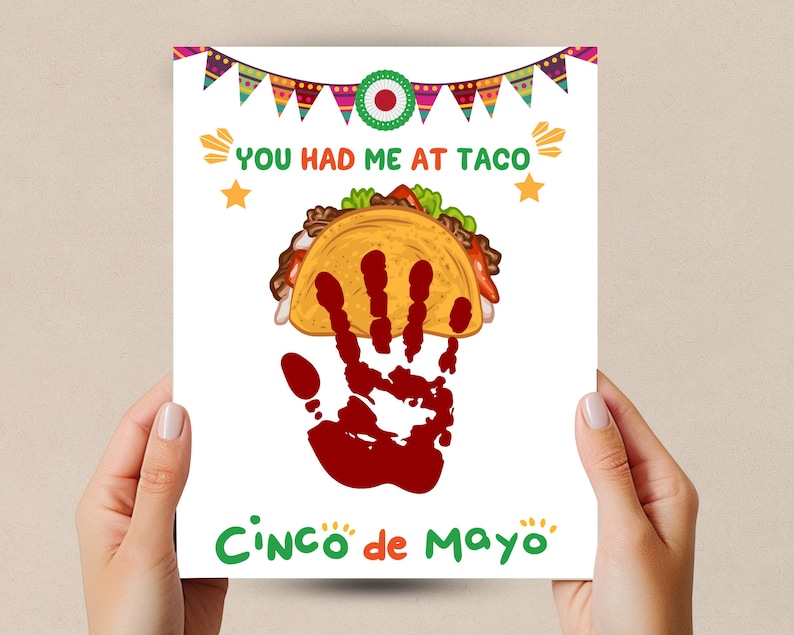 Cinco De Mayo Handprint Art, Handprint Craft, Toddler Handprint ...